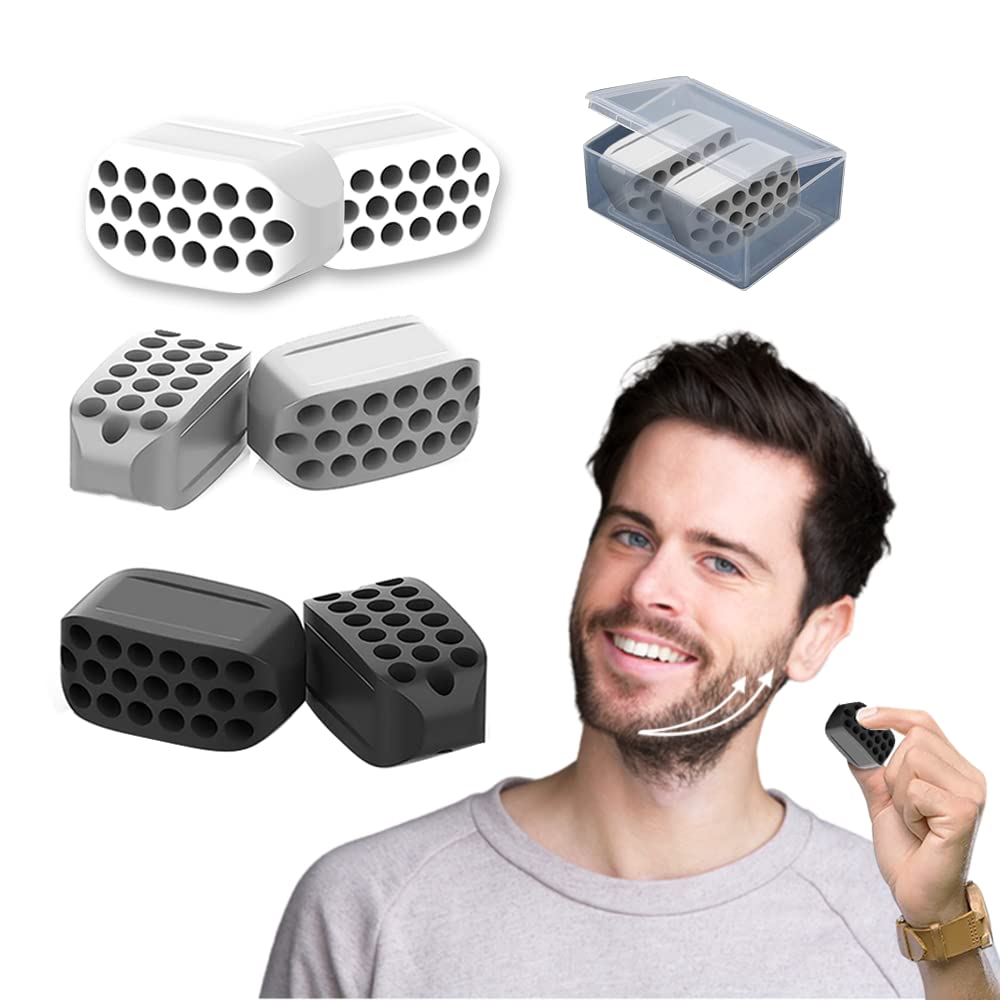 Buy GoLava Jawline Exerciser for Men & Women, 6PCS Silicone Jaw ...