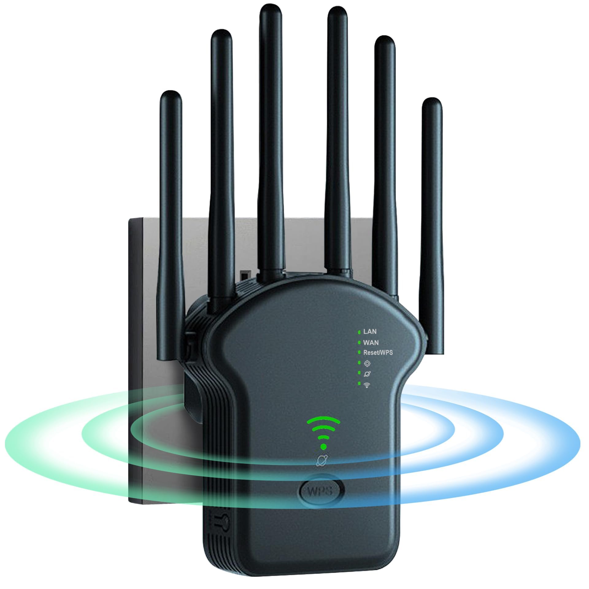 Amazon.com: WiFi Extender, WiFi Signal Booster, 6 Antenna 360° Coverage ...