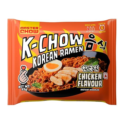 MasterChow K-chow Korean Chicken Ramen Noodles - 92g : Amazon.in ...
