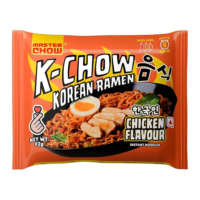 MasterChow K-chow Korean Chicken Ramen Noodles - 92g : Amazon.in ...