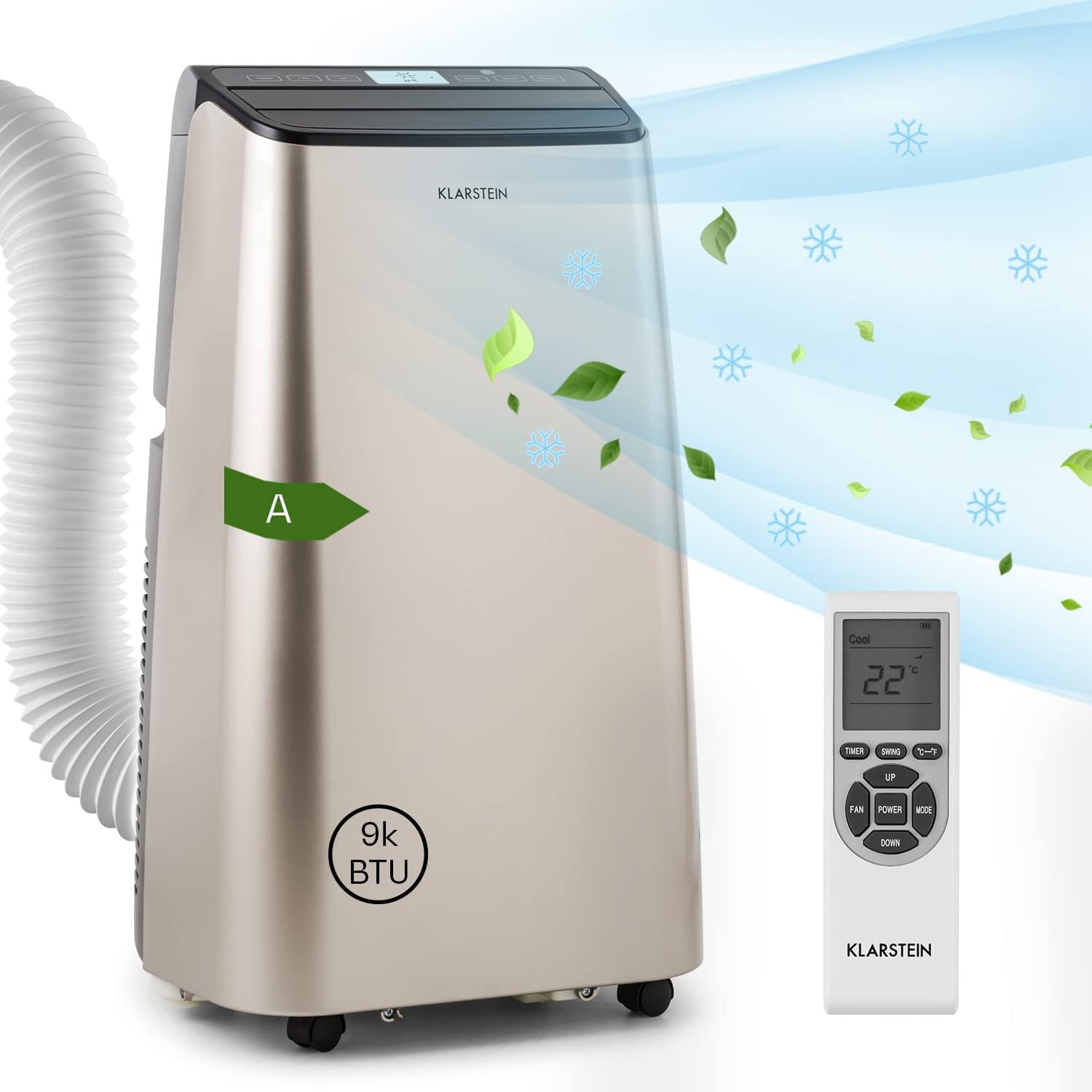 Klarstein Climatiseur Mobile Silencieux, Smart Climatisation Portable 5 ...