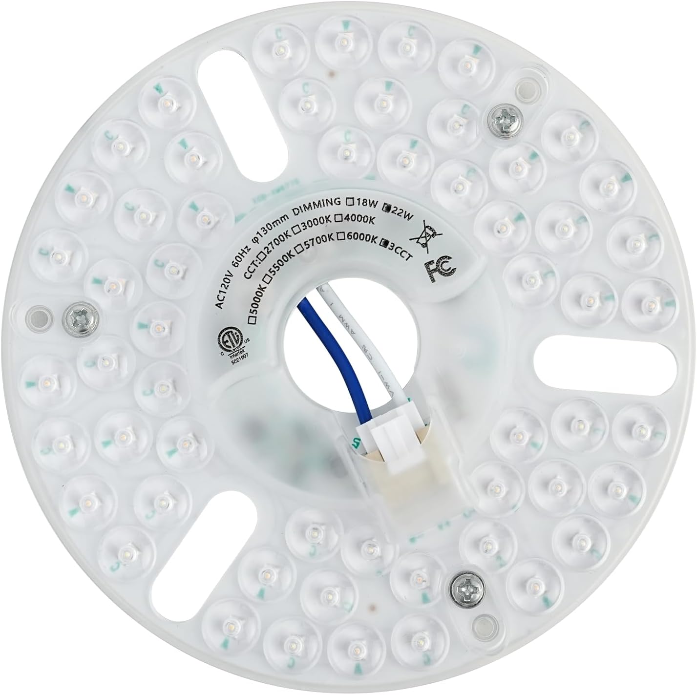 Ledytech 5.12'' LED Ceiling Fan Light Retrofit Kit, Ceiling Light ...