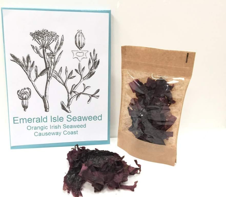 Irish Dulse Dried 100 grams Organic, From Emerald Isle Seaweed Organic ...