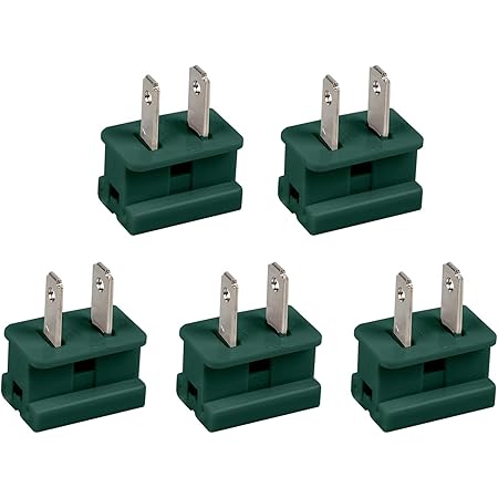Holiday Lighting Outlet Male Green Slip Plug, Zip Plug, Vampire Plug ...