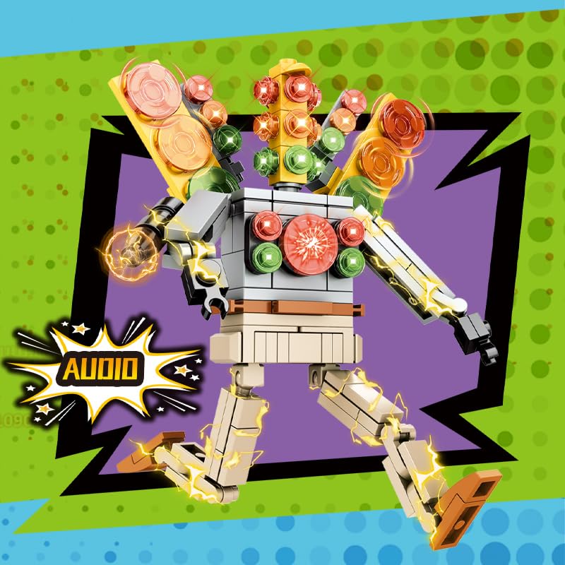 PHASZ Skibidi Building Blocks Toy Set, Skibidi Figures Model Toilet ...