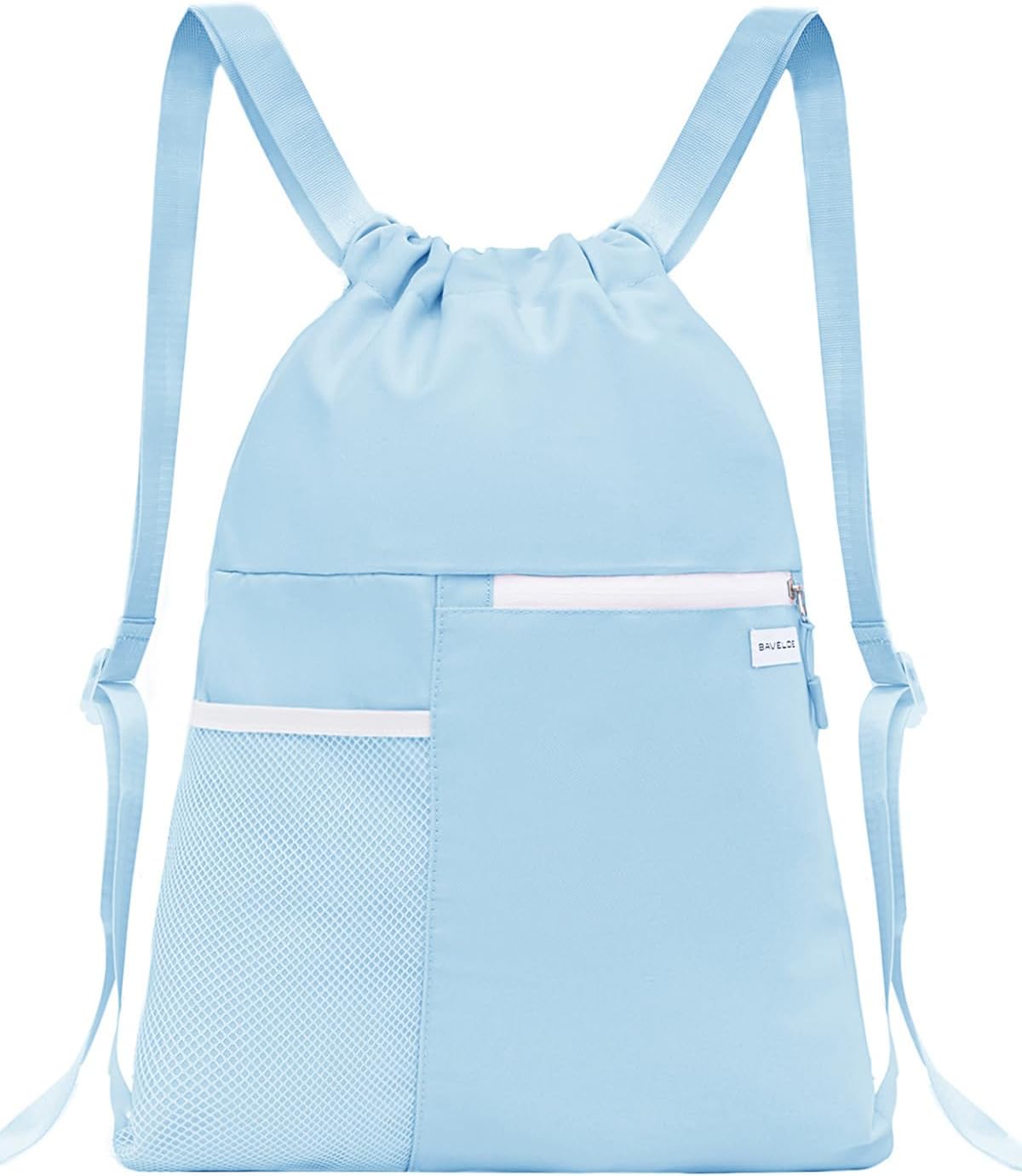 Amazon.com | BAVELOE Drawstring Backpack with Mesh Pocket Water ...