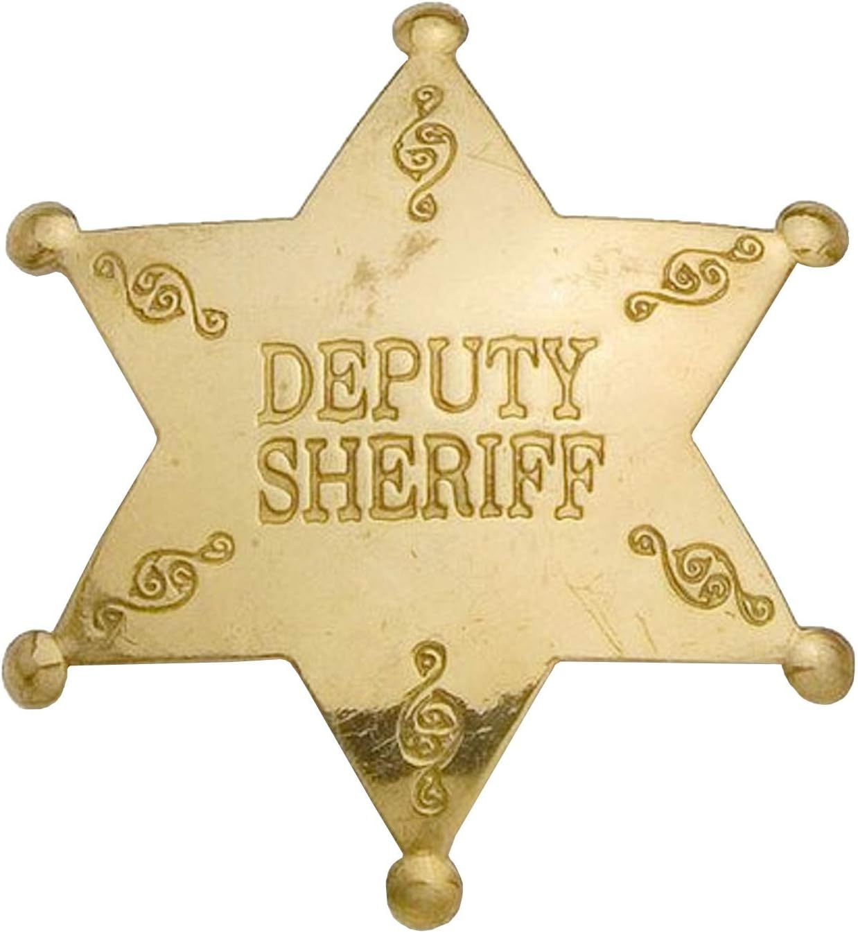 Amazon.com: Deputy Sheriff Western Replica Badge - Brass : Clothing ...
