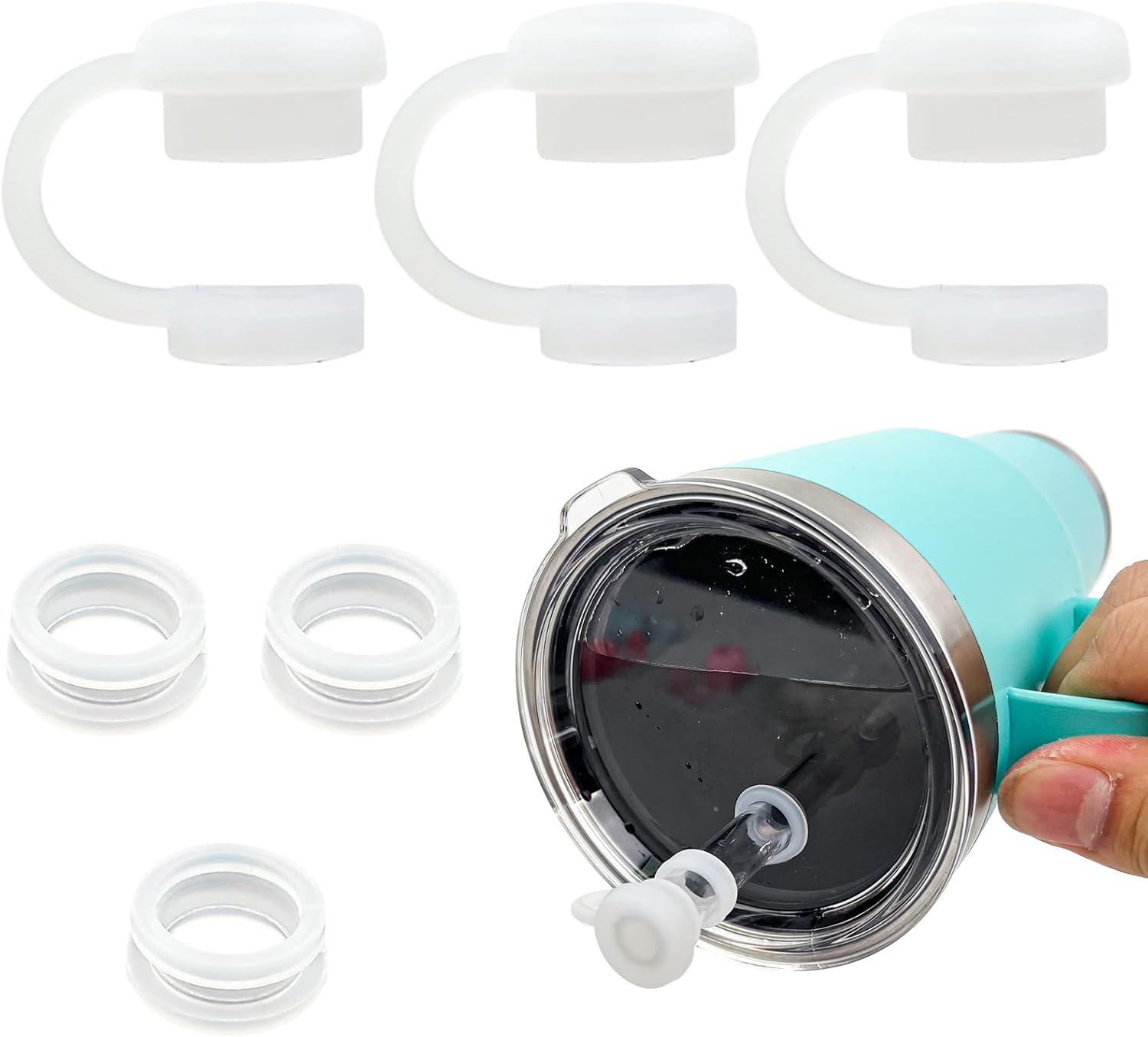 Amazon.com: TAINESS Silicone Spill Stopper Compatible with Yeti Straw ...