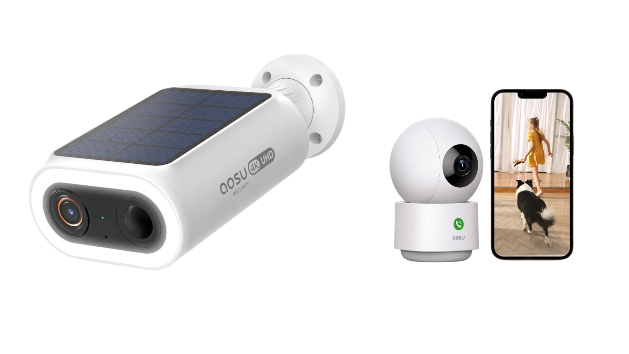 Amazon.com : AOSU SolarCam P1 Max + 2K Indoor Camera - No Monthly Fee ...