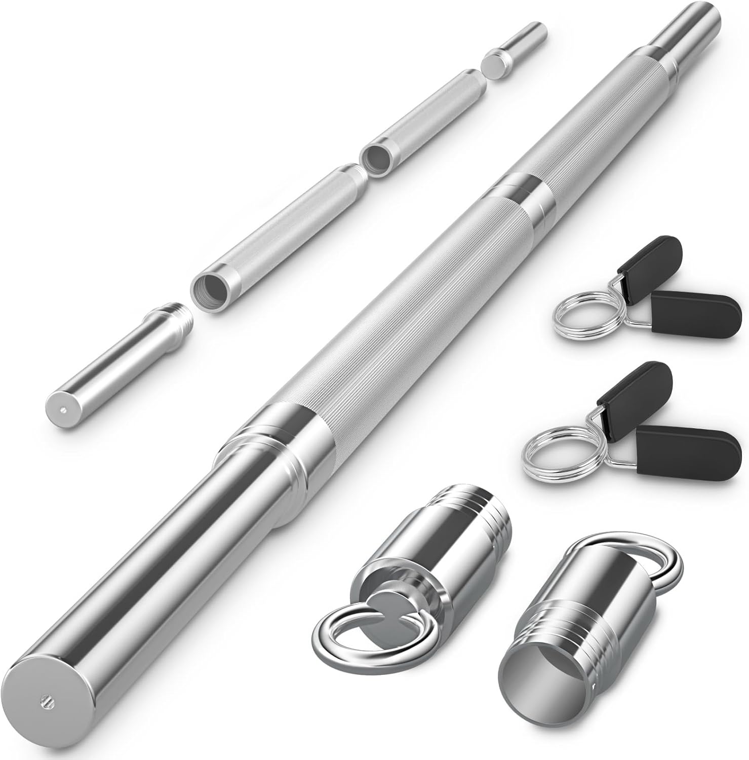 Amazon.com : DASKING Barbell Bar - Upgraded Multifunction 4ft Weight ...