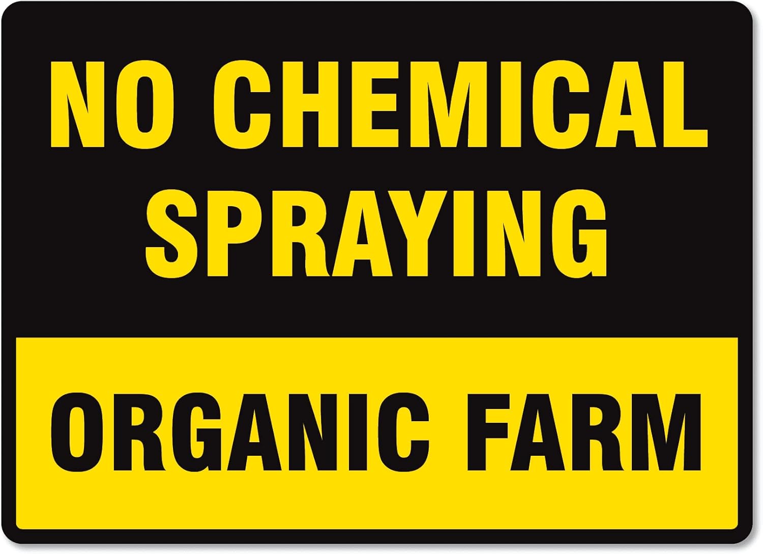 Amazon.com: No Chemical Spraying Organic Farm Sign Farming Signs ...