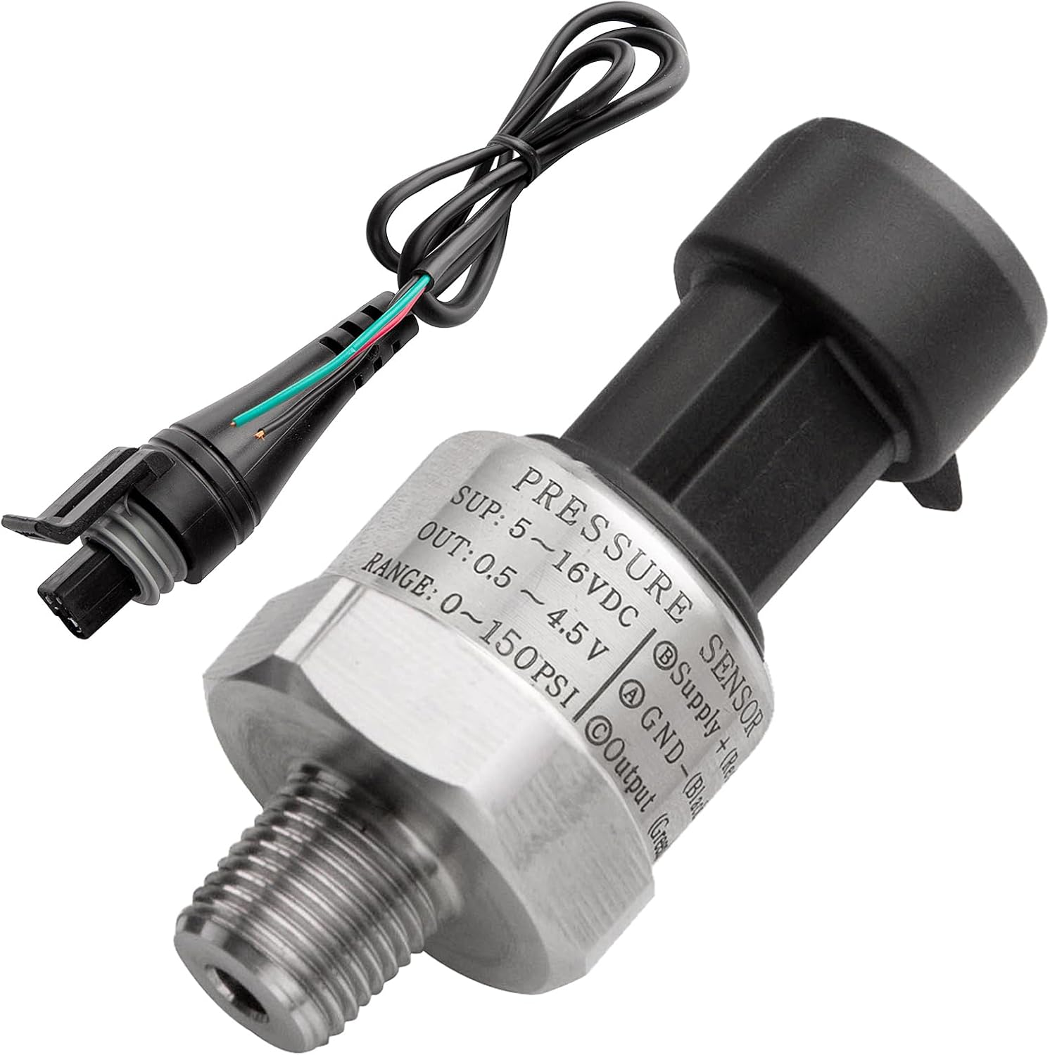Amazon.com: Ronybuy 150 Psi Fuel Oil Pressure Transducer Sensor Sender ...