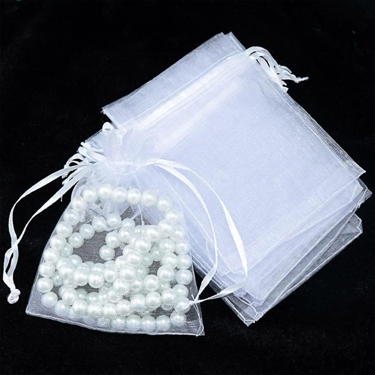 Amazon.com: SAOYOAS 100Pcs 4x6 inch Organza Bags Bulk, Drawstring ...