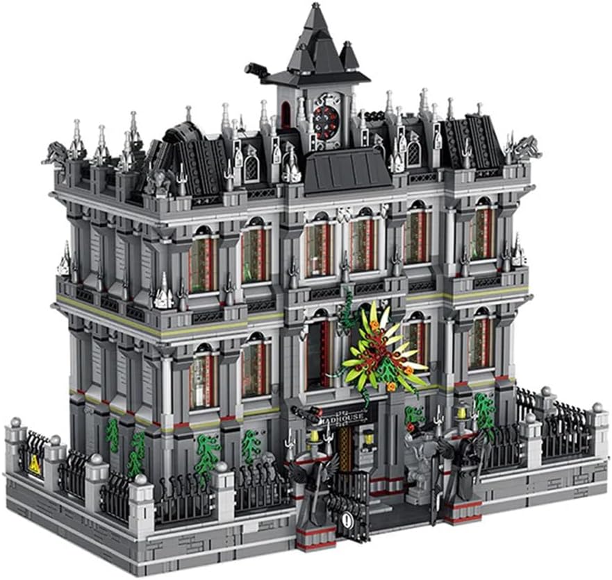 Amazon.com: kowkis Lunatic Asylum City Modular Building Bricks Set,MOC ...