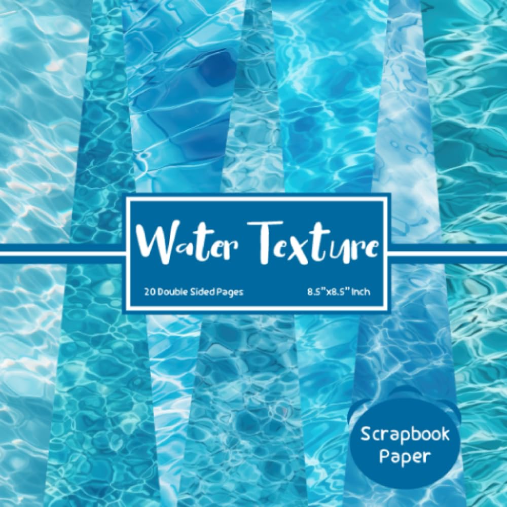 Water Texture: Double Sided Craft Paper for Gift Wrapping, Great For ...