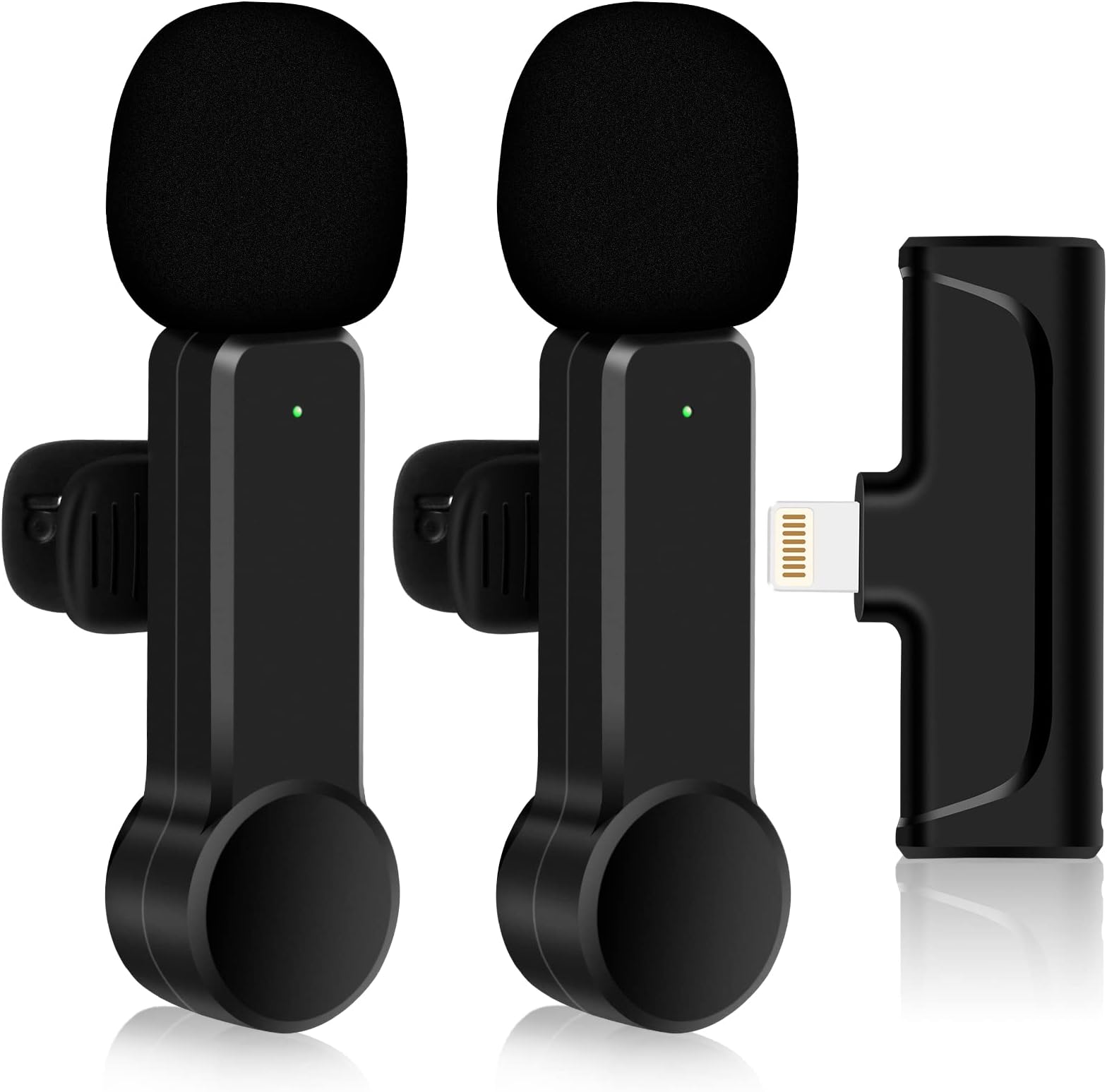 Amazon.com: Solid Clip On Lavalier Lapel Microphone 2 Pack Set for ...