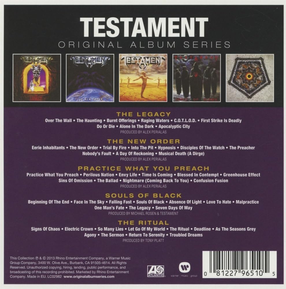 TESTAMENT - Original Album Series - Amazon.com Music