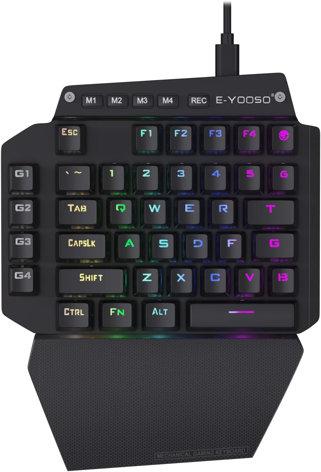 Amazon.com: K-700 One Handed Mechanical Gaming Keyboard, RGB Led ...