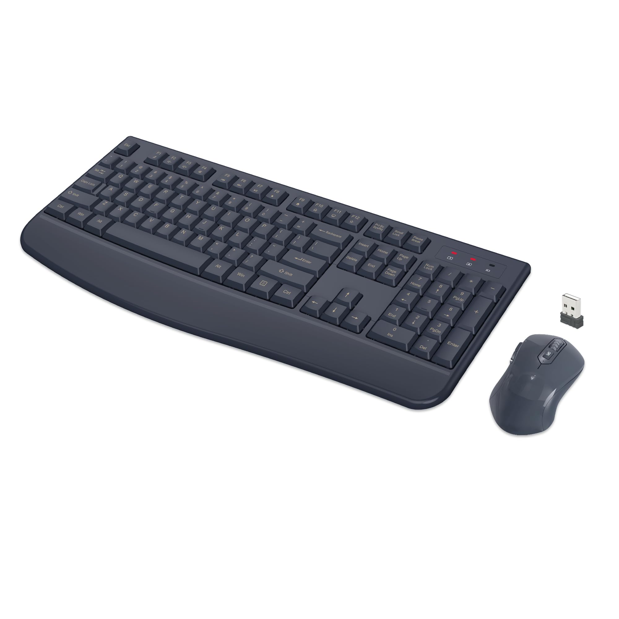 Amazon.com: Wireless Keyboard and Mouse Combo, Full-Sized 2.4GHz ...