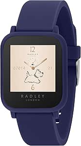 RADLEY Women's Blue Digital Quartz Smart Watch with Silicone Strap ...