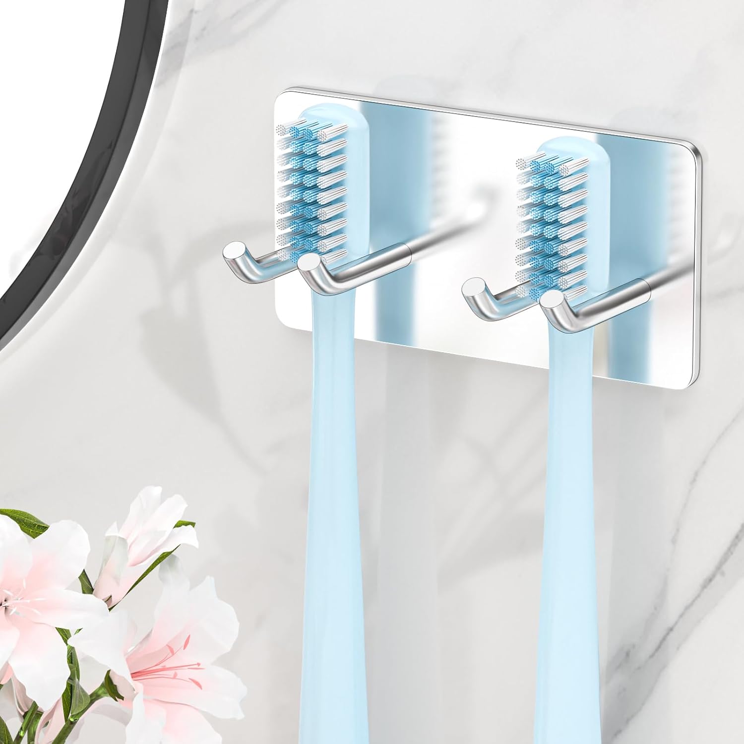 Amazon.com: Toothbrush Holder Wall Mounted, Electric Toothbrush Head ...