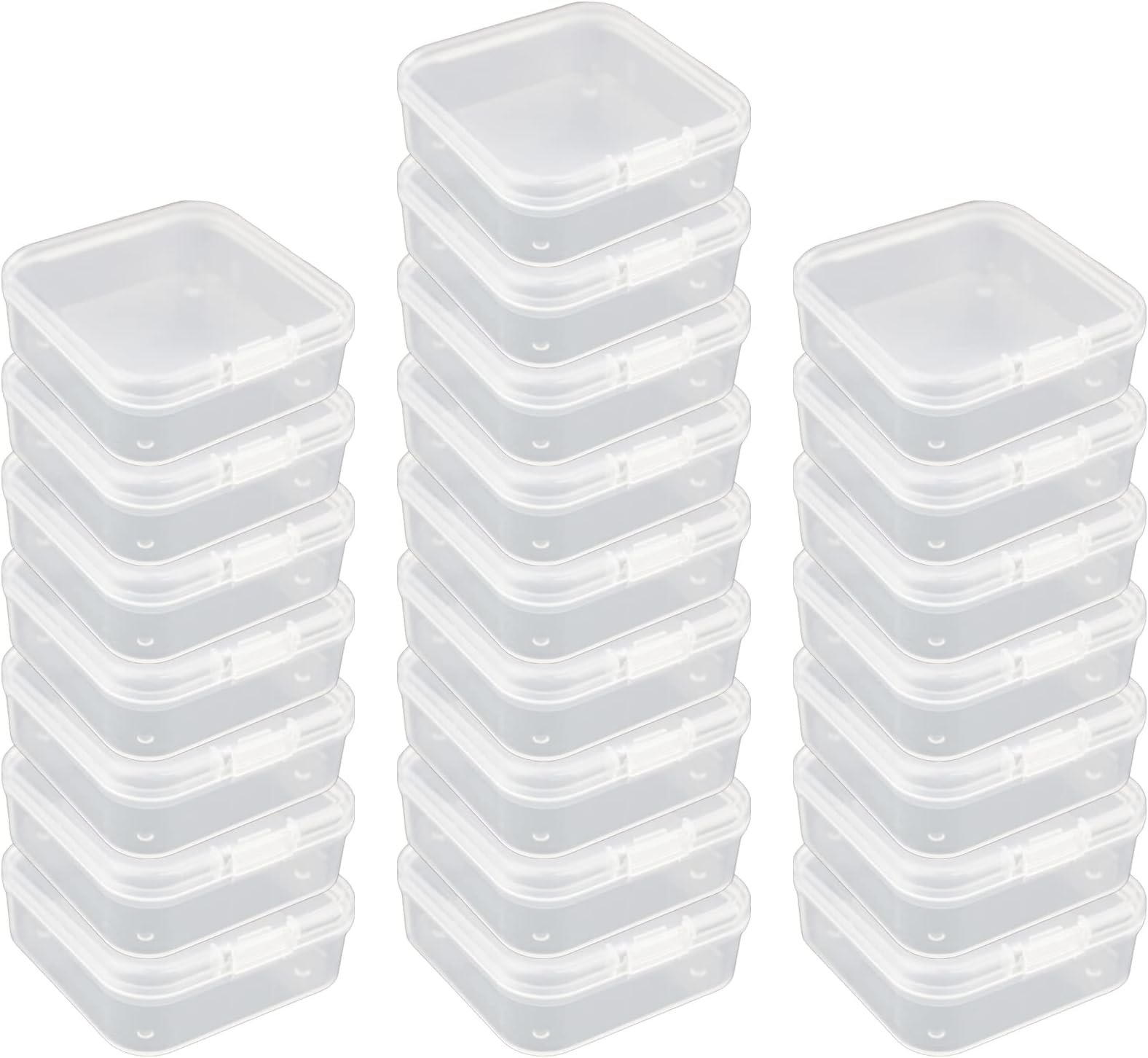 Amazon.com: ODOOKON 18 Pcs (3 sizes) Rectangle Mini Clear Plastic ...