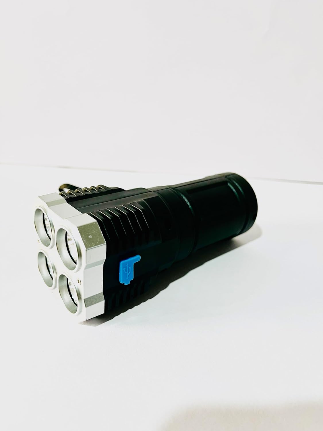 GTS POWER High Power Long Distance Rechargeable Torch Light | Portable ...