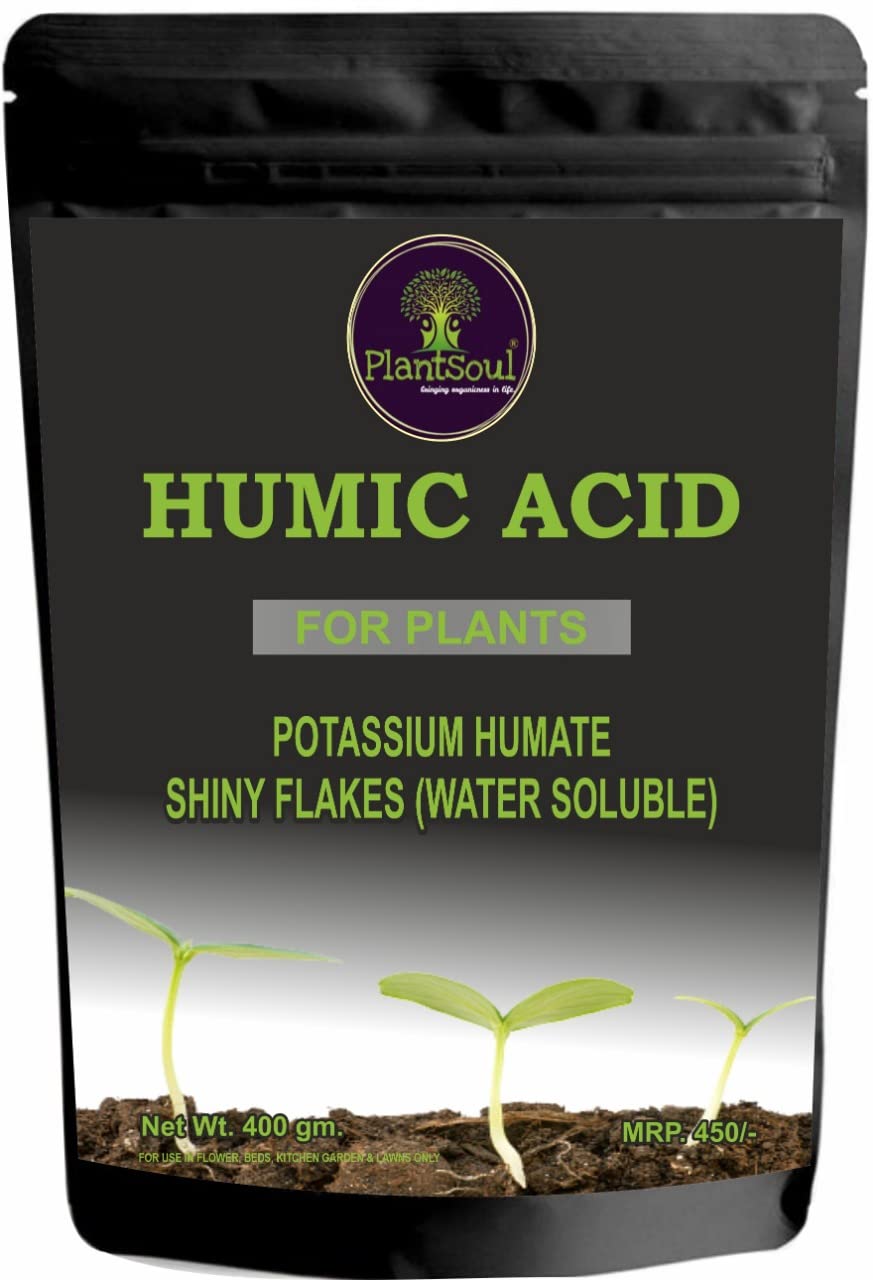 Plantsoul Humic Acid (98%) for Plant | Plant Fertilizer for Potted ...