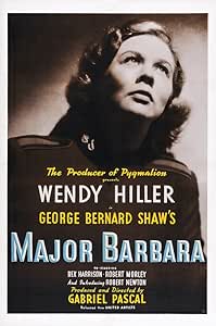 Amazon.com: Major Barbara Us Poster Art Wendy Hiller 1941 Movie Poster ...