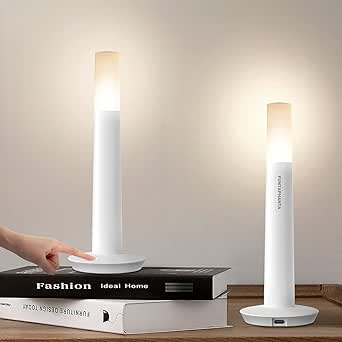 Modern Portable Cordless Table Lamp with Timer, Rechargeable Battery ...