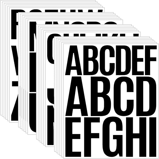 Amazon.com: Large Letter Stickers 24 Sheets 420 PCS Alphabet Sticker 3 ...