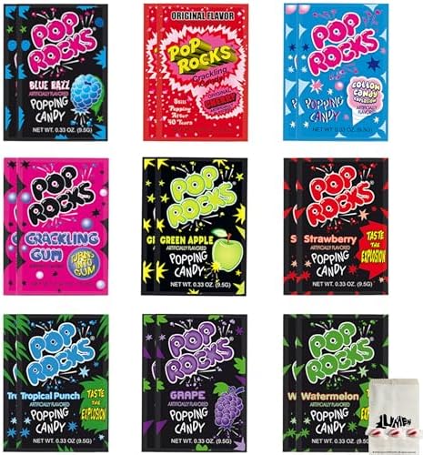 Amazon.com : Pop Rocks Candy and Dips Bulk Variety Pack of 18 with 9 ...