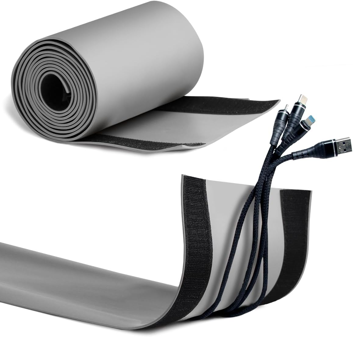 Amazon.com: PVC Floor Cord Cover for Office Carpet 6” W X 10’L Cable ...