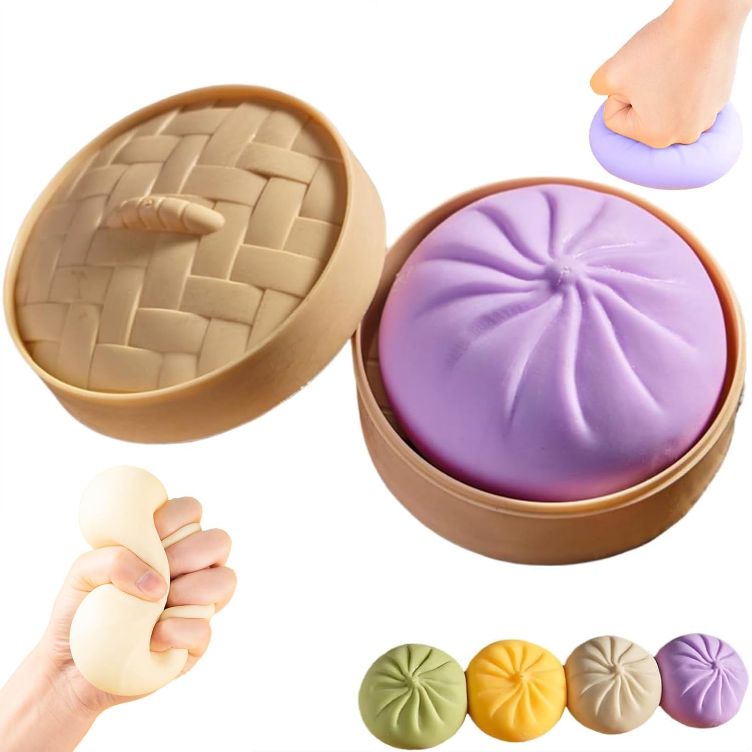 Amazon.com: Giant Glitter Dumpling Squishy - Mystery Dumpling Squishy ...