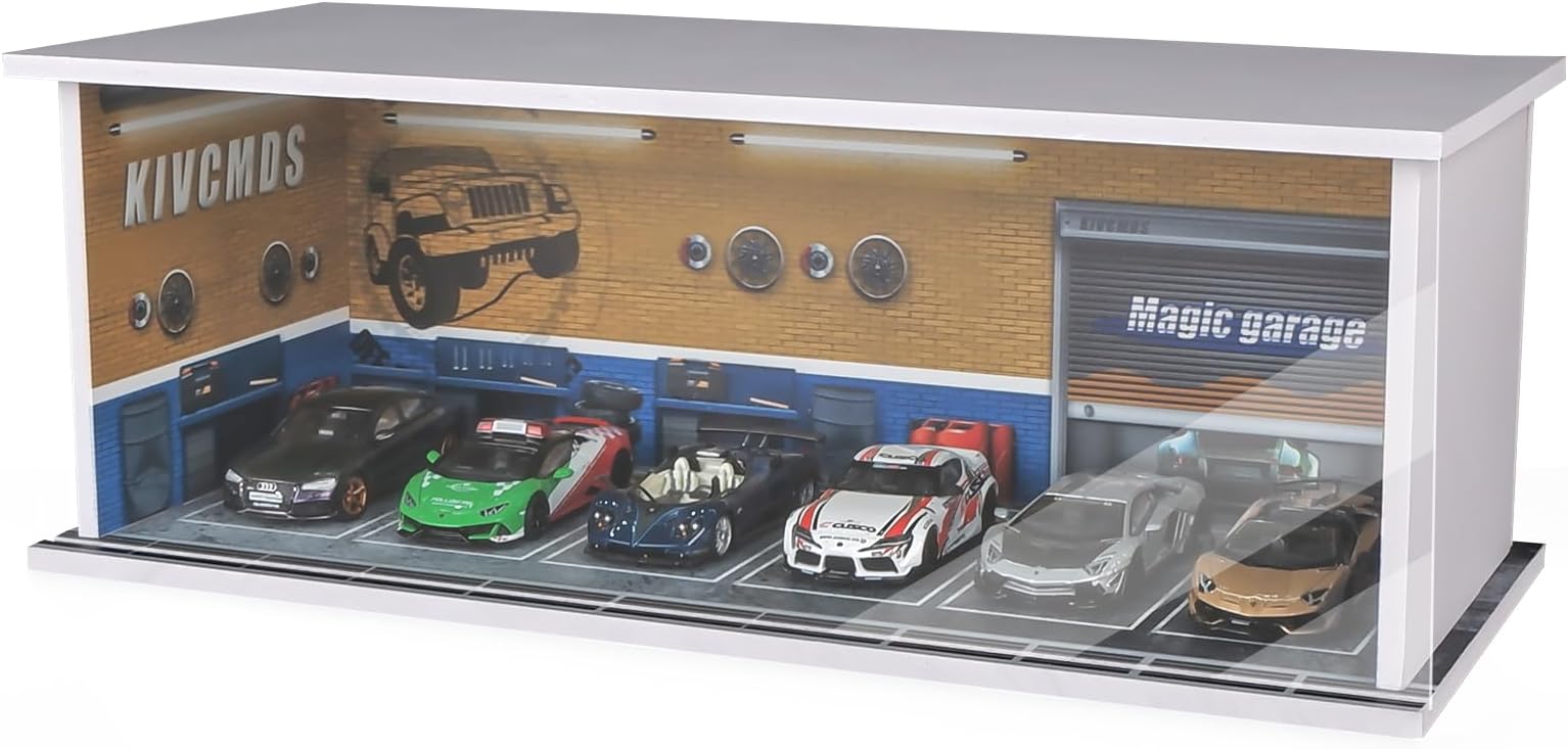 Amazon.com: Hot Wheels Display Case, Hotwheels Storage Car Park with ...