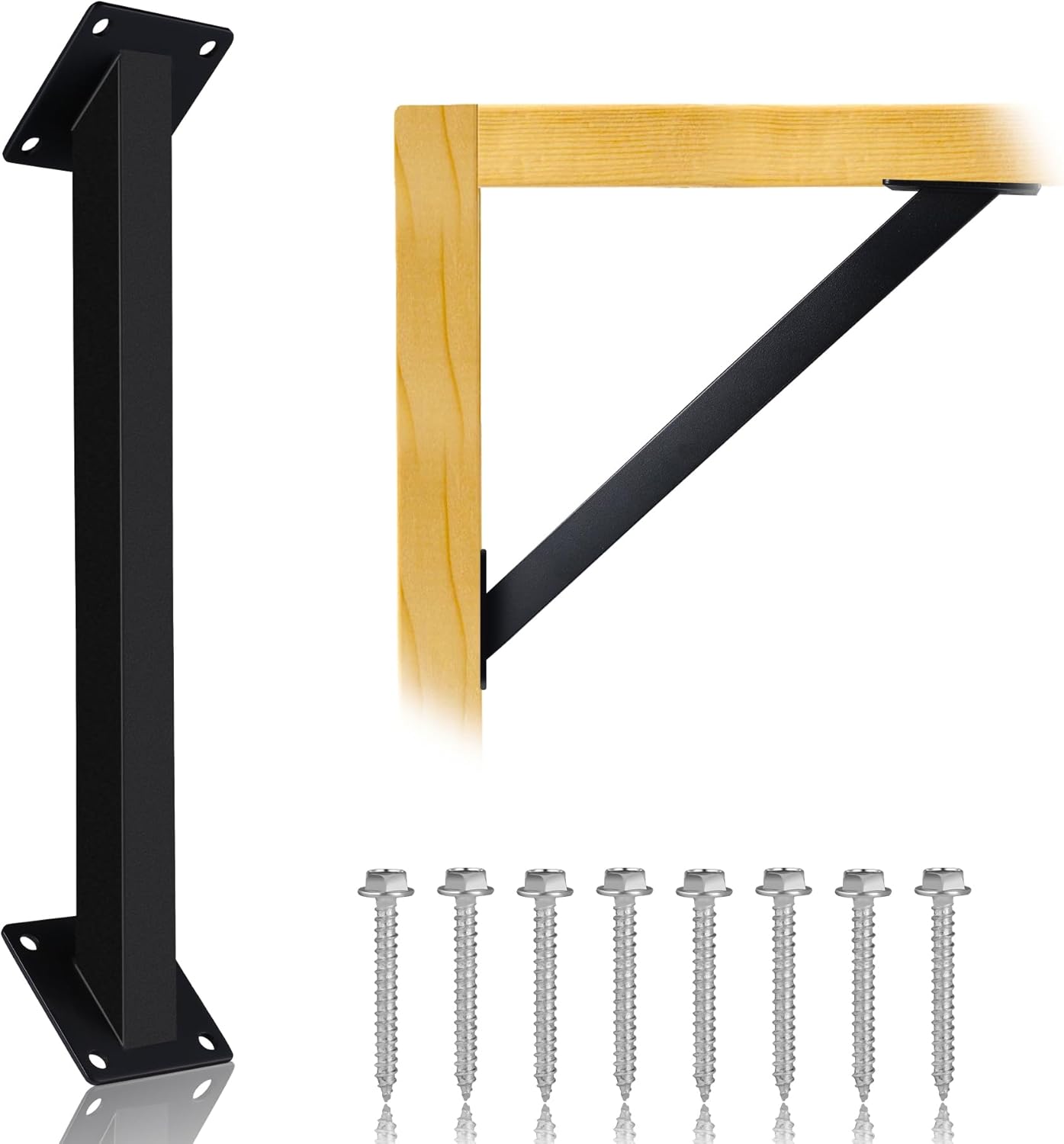 Amazon.com: ITULCYO 8PC 45°Degree Angle Support Bracket Kit，Pergola ...