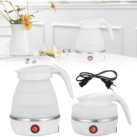 Amazon.com: Travel Portable Foldable Electric Kettle Collapsible Water ...