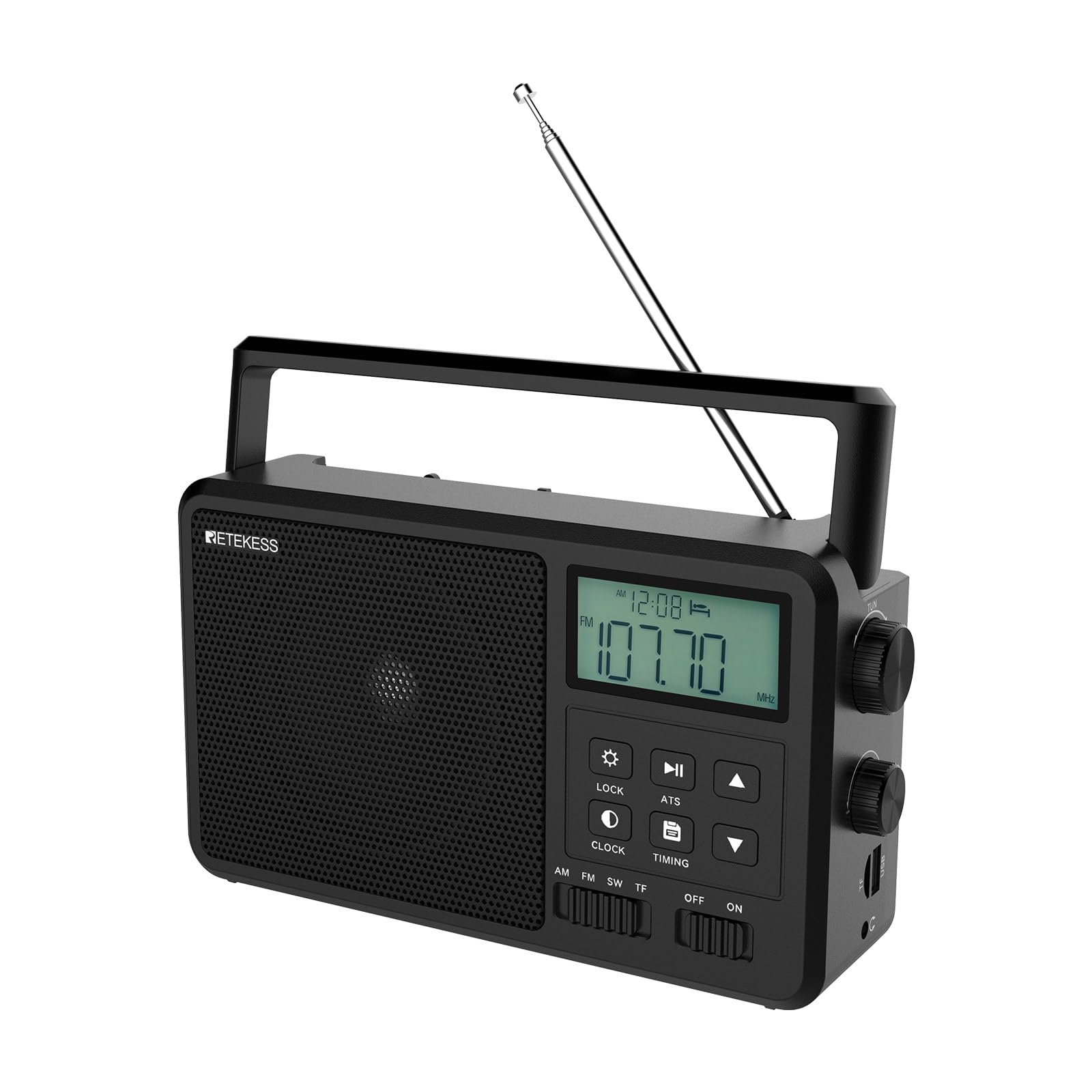 Amazon.com: Retekess TR638 Portable Radios AM FM,Digital Shortwave ...