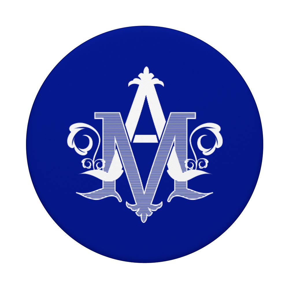 Auspice Maria Symbol Auspice Maria Virgin Mary Tapestry