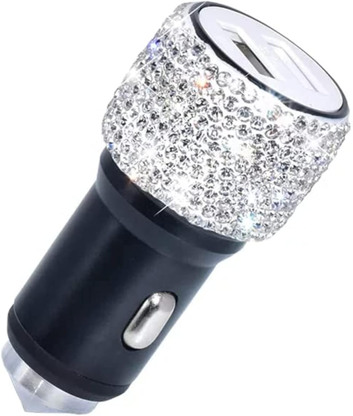 Amazon.com: Dual USB Car Charger Bling Bling Handmade Rhinestones ...