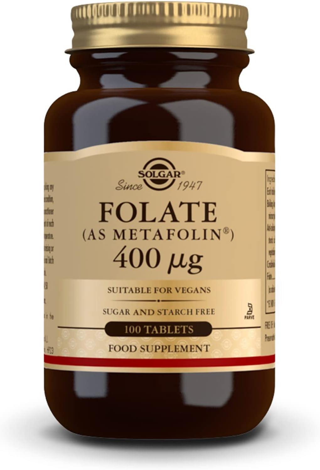 Amazon.com: Folate 666 MCG DFE (Metafolin 400 MCG) 100 Tablets - Non ...