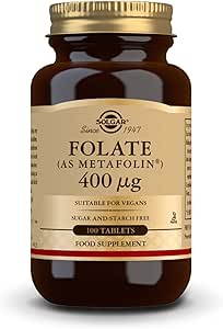 Solgar Folate (as Metafolin®) 400 µg Tablets - Food Supplement, Pack of ...