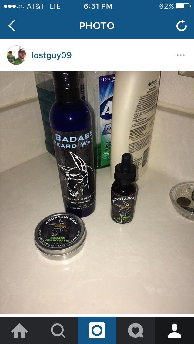 Amazon.com: Badass Beard Care Beard Balm - Mountain Man Scent, 1 Ounce ...