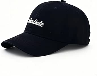 Amazon.com: Classic Cotton Baseball Cap, Unisex Adjustable Hat with ...