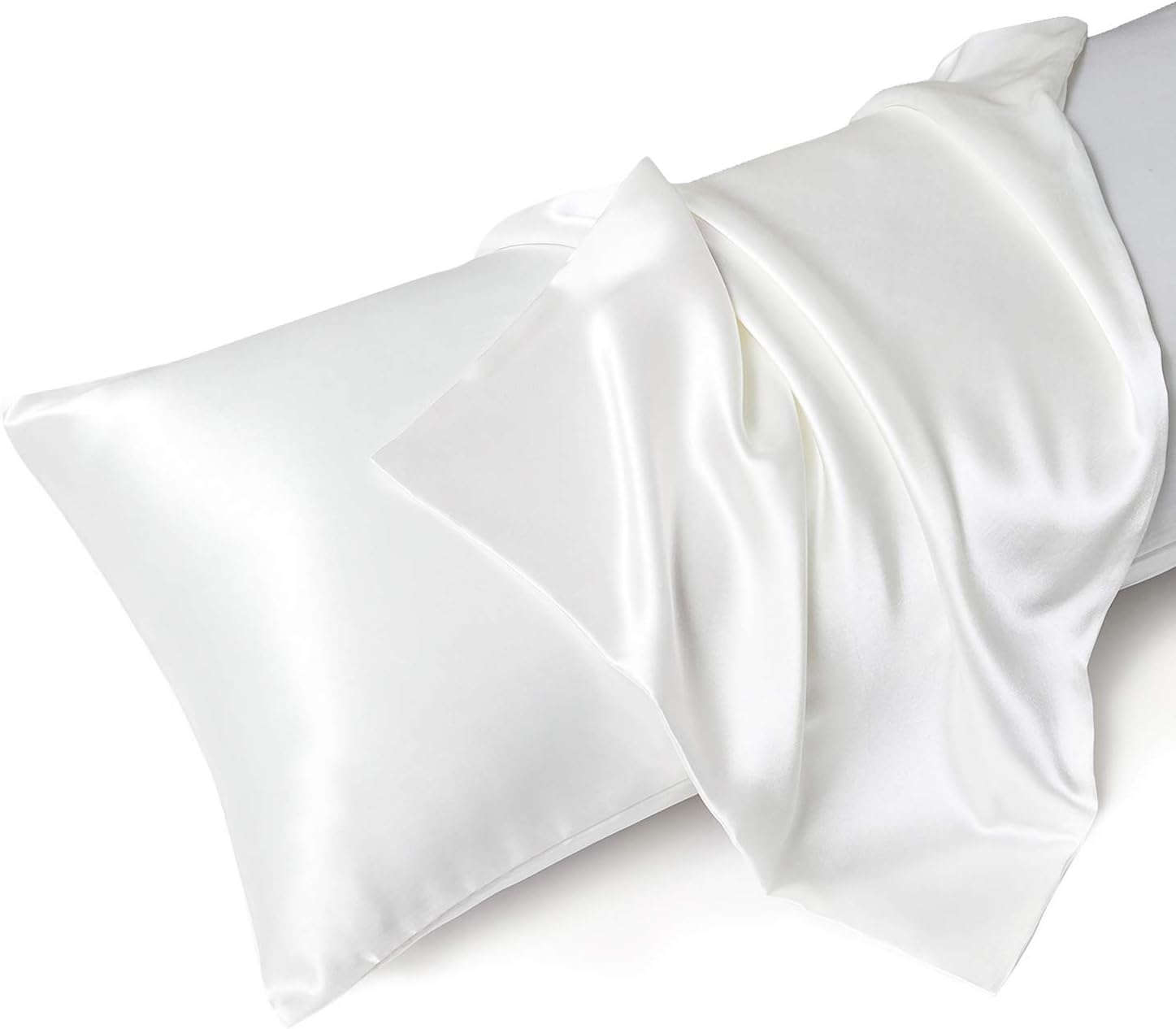 MR&HM Satin Body Pillow Cover, 20x54 inches Body Pillow Case for Adults ...