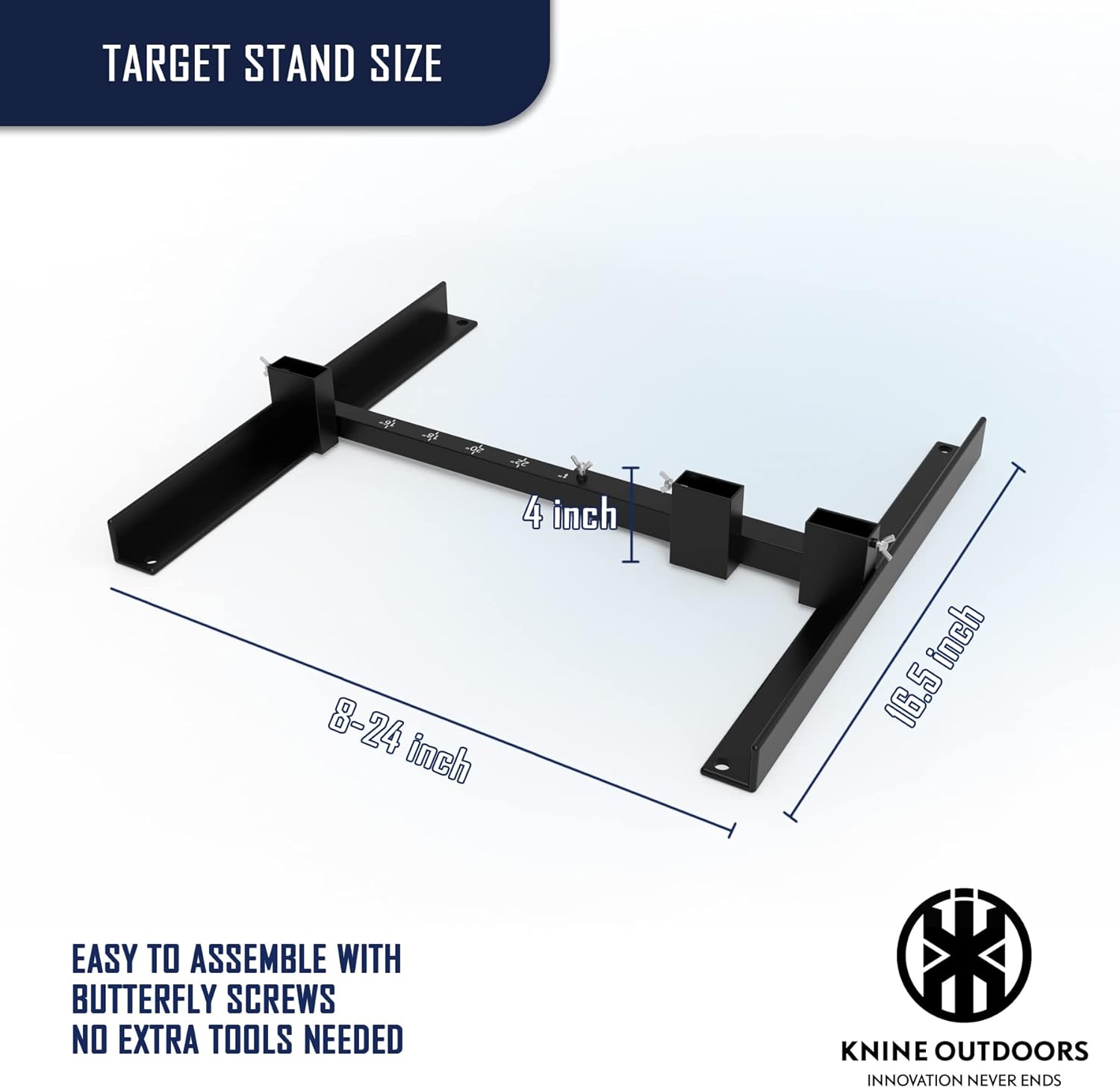 KNINE OUTDOORS Shooting Target Stand for Outdoors, Durable Paper Target ...
