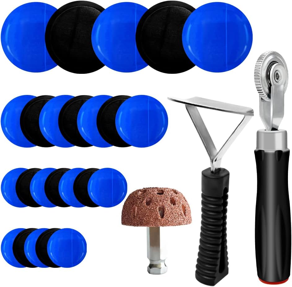 Amazon.com: FHTDW 34Pcs Tire Repair Patch Tools Tire Patch Kit, Tire ...
