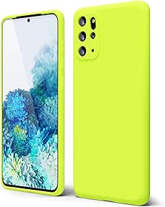 Amazon.com: oakxco for Samsung Galaxy S20 Plus Phone Case Liquid Silicone, Fluorescent Bright ...