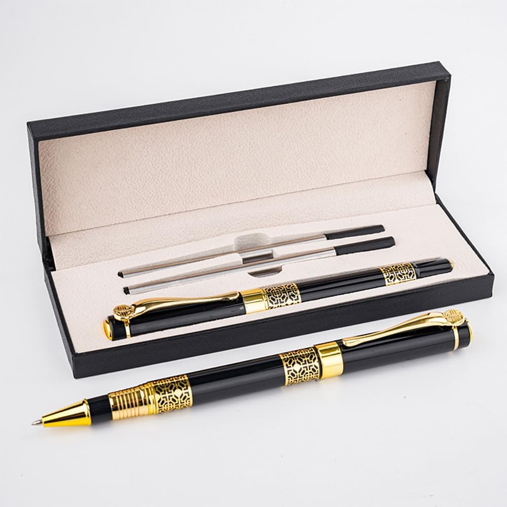 HEmlSkron Ballpoint Pens, 1.0mm Metal Signature Pen for Business Men ...