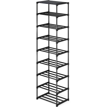 Amazon.com: ERONE Shoe Rack Organizer 8-10 Tiers, Stackable and Durable ...